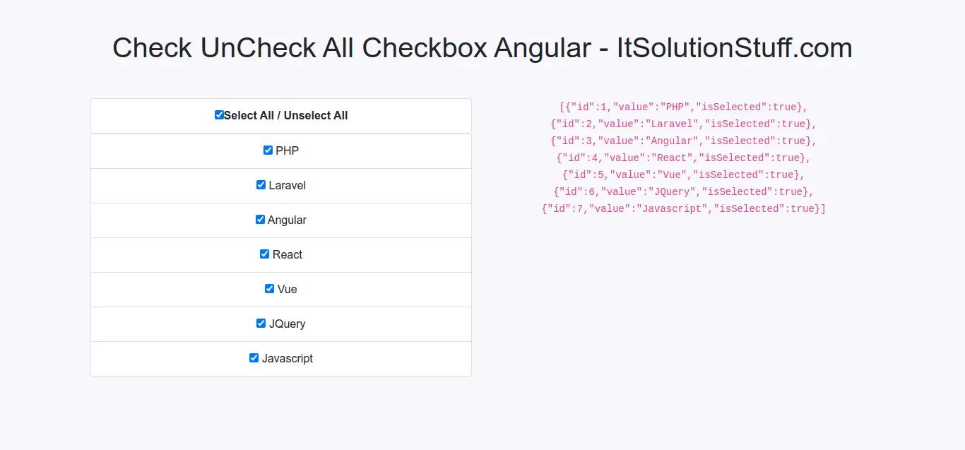 Angular 10 Check Uncheck All Checkbox Example ItSolutionStuff