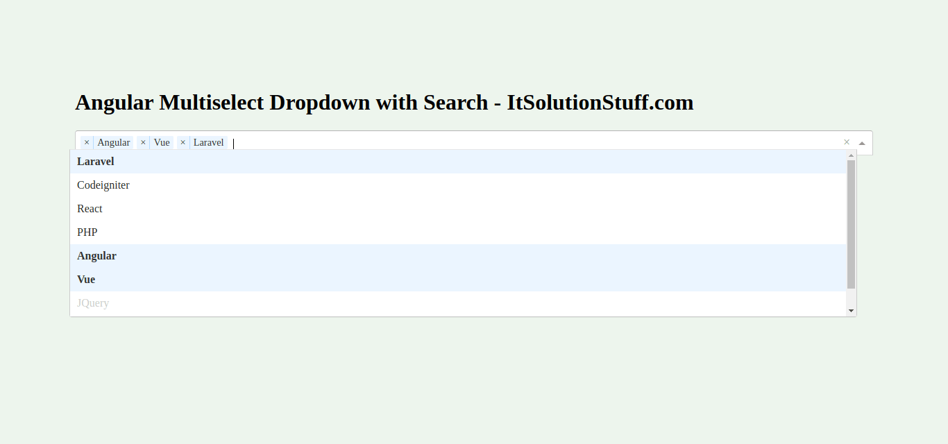 Angular 9 8 Multiselect Dropdown Example ItSolutionStuff