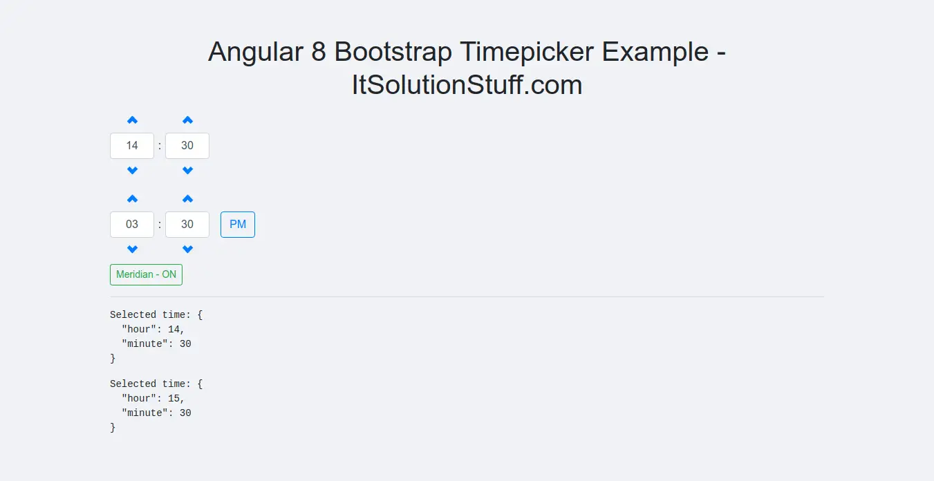 Angular Bootstrap Timepicker Example - ItSolutionStuff.com Angular Bootstrap Timepicker Example - ItSolutionStuff.com
