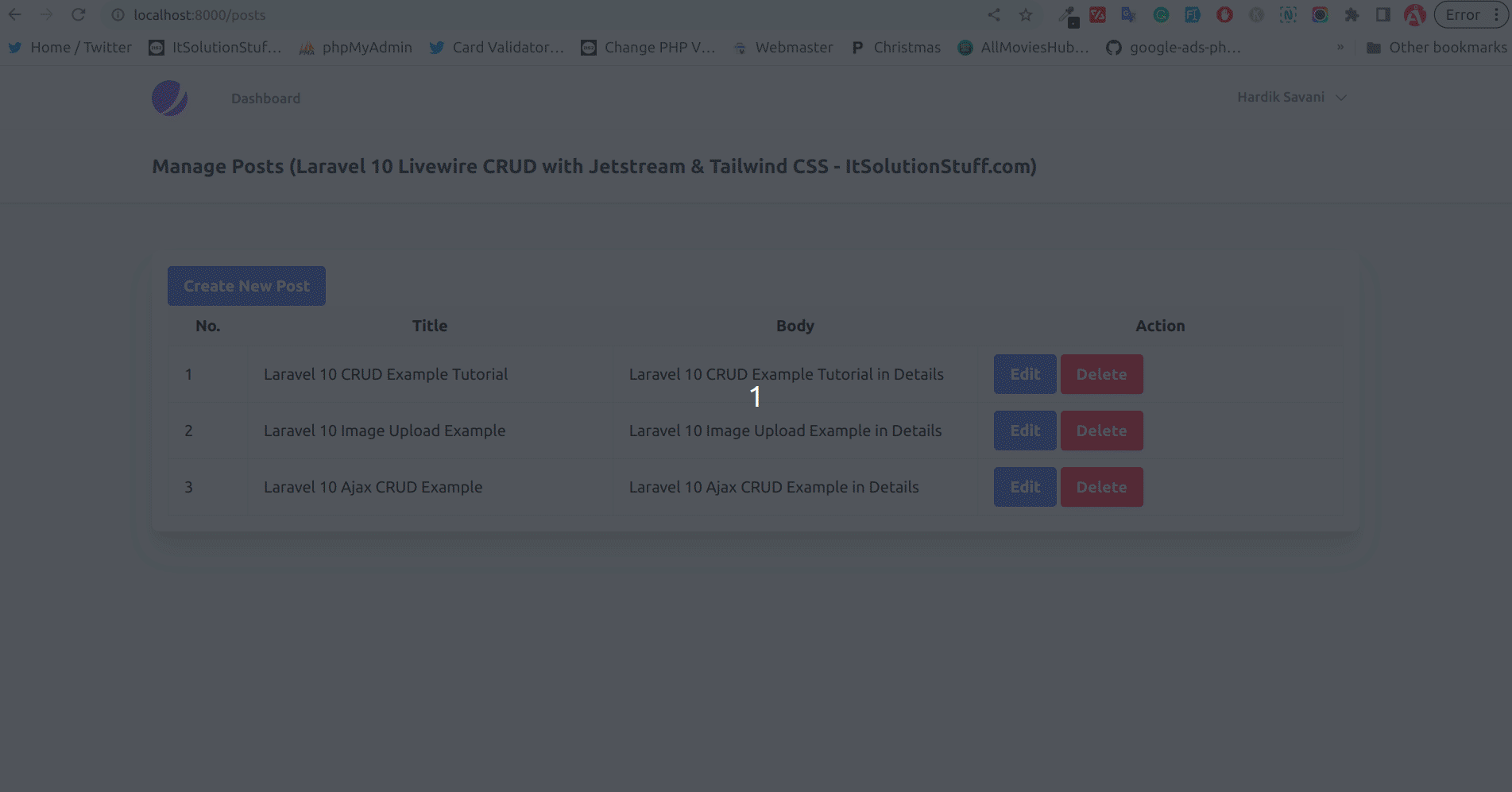 Laravel 10 Livewire Crud With Jetstream Tailwind Css HDTuto Laravel 10 Livewire Crud With Jetstream Tailwind Css HDTuto