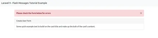何じゃこりゃ！ : Laravel 10 Flash メッセージのチュートリアル