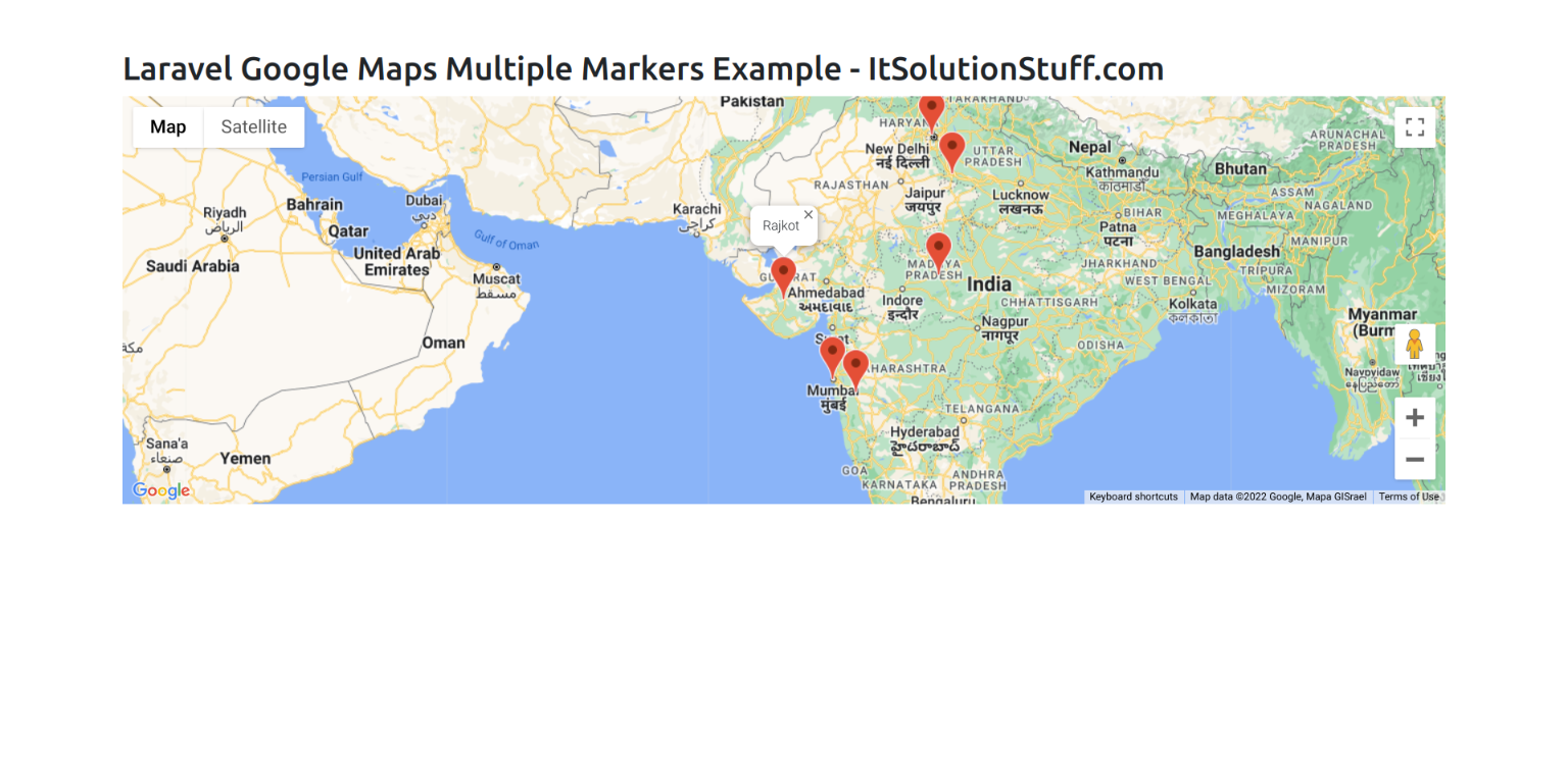 Laravel Google Maps Multiple Markers Example ItSolutionStuff