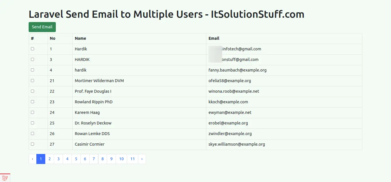 How To Send Email To Multiple Users In Laravel ItSolutionStuff