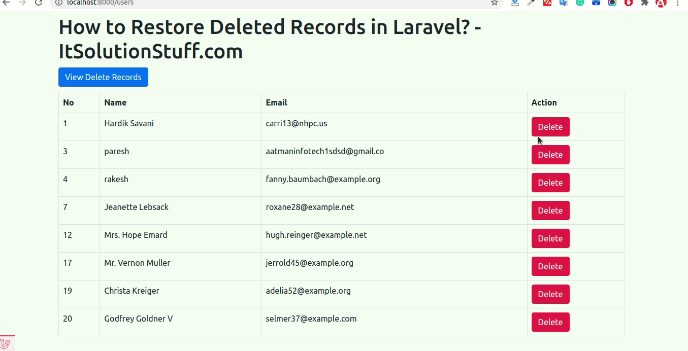 How To Restore Deleted Records In Laravel ItSolutionStuff