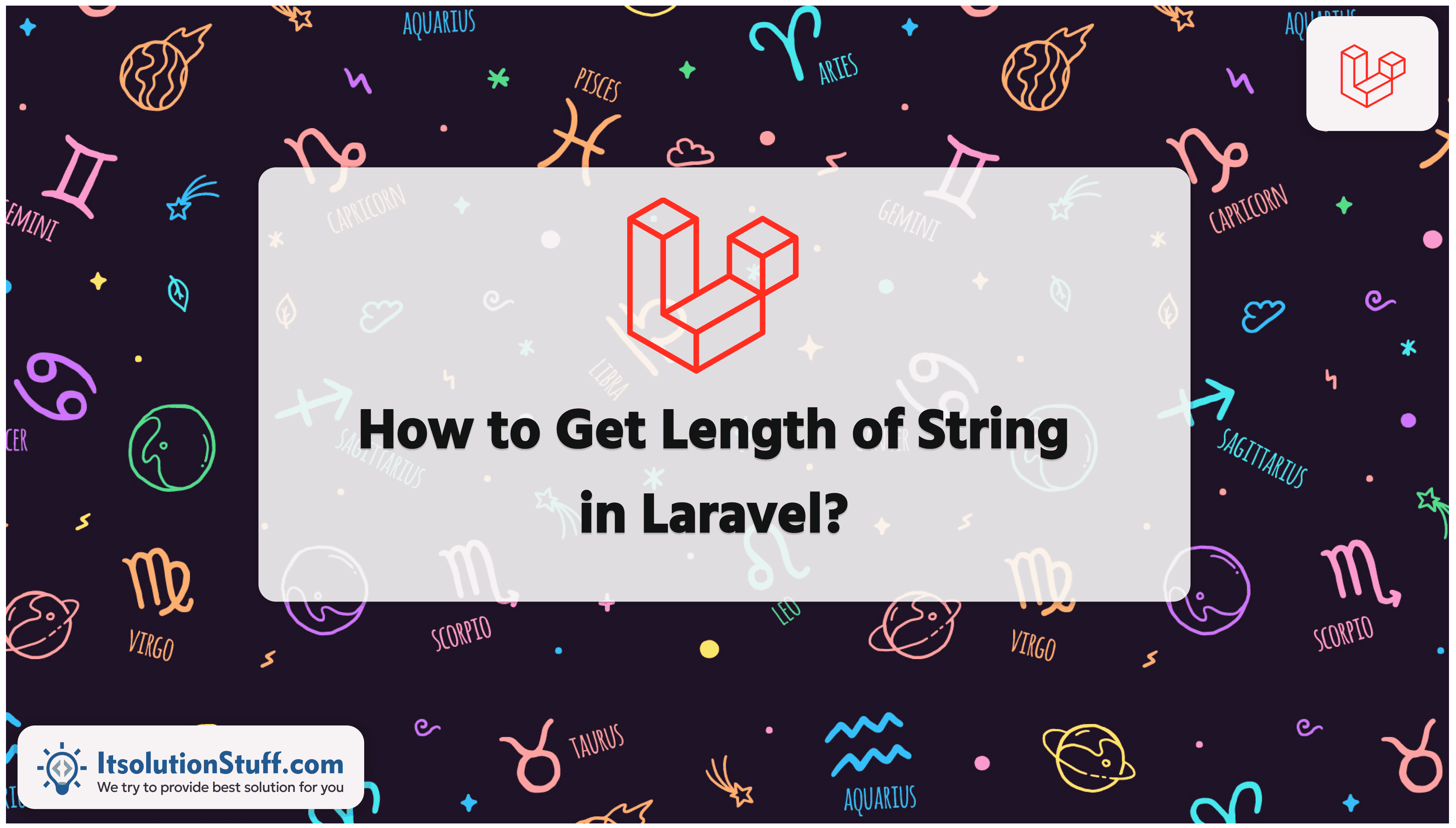 How To Get Length Of String In Laravel ItSolutionStuff